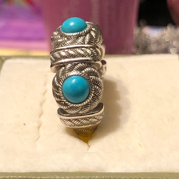 Judith Ripka | Jewelry | Judith Ripka Sleeping Beauty Turq 925 Ss Ring ...